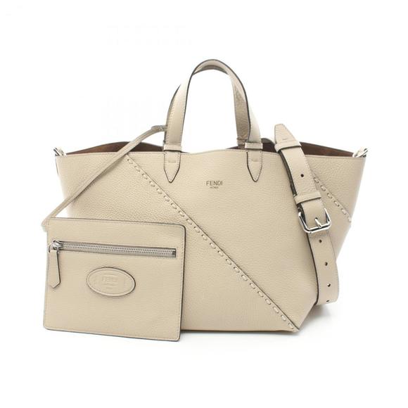 Fendi | Bags | Fendi Selleria Diagonal Small Tote Bag Leather Womens ...